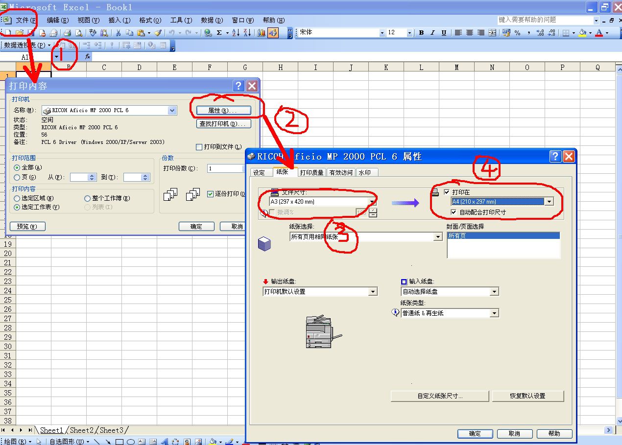 怎样把Excel里的A3格式转为A4大小?-ZOL问答