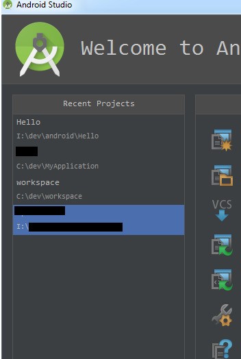 怎么样让Android Studio进入欢迎界面-ZOL问答