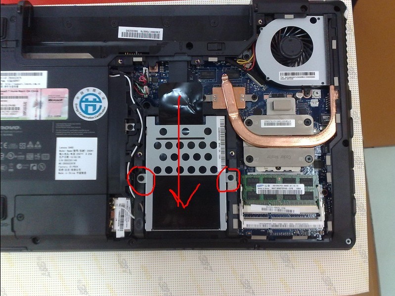 联想G460怎么样拆下硬盘-ZOL问答