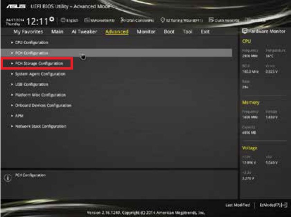 华硕主板bi来自os如何把硬盘改为ahci方式，像是新的bios看不太懂啊-ZOL问答
