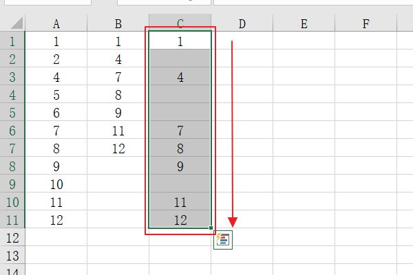 excel怎么让两列数据对齐?-ZOL问答