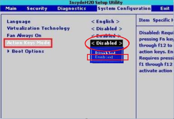 惠普笔记本电脑的f1至f12键盘問題。怎么改设置不按FN就使用F1-ZOL问答